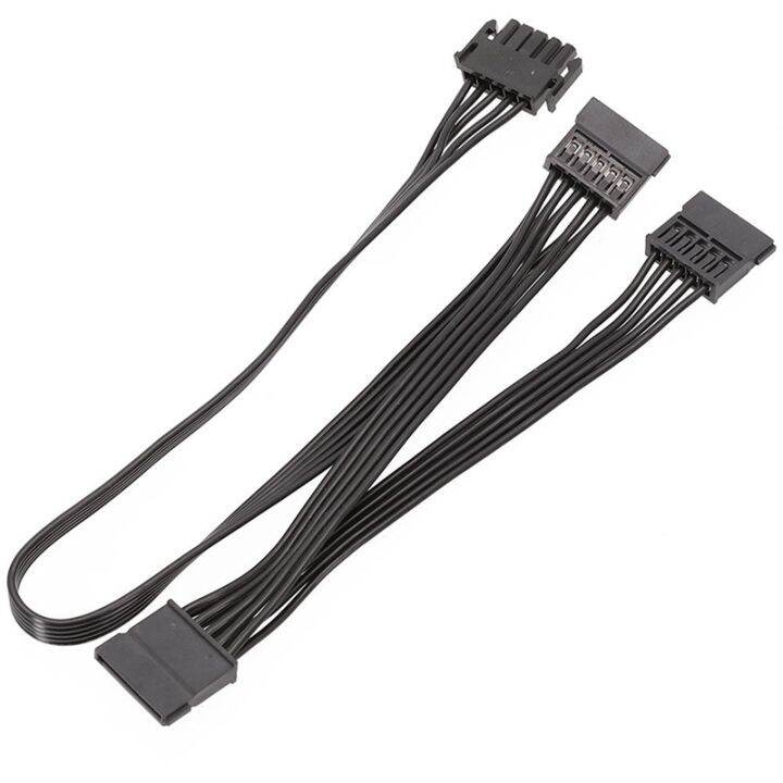2X 5Pin to 3 Port SATA Peripheral Power Supply Cable for Enermax ...