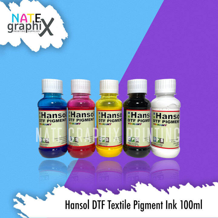 Hansol DTF Textile Pigment Ink VIbrant 100ml | Lazada PH