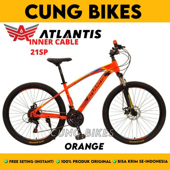 Sepeda Gunung MTB 24 26 dan 27,5 inch Atlantis 735 Diskbrake 21 speed ...