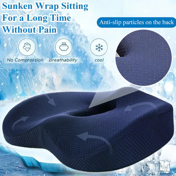 Multi-functional beauty buttocks not tired cushion Memory Foam Hemorrhoid Seat Cushion Hip ...