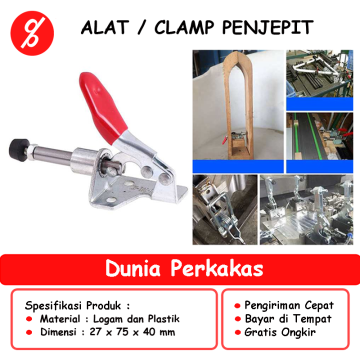 DUNIA PERKAKAS Clamp Penjepit Kayu Klem Alat Jepit Jepitan Quick ...