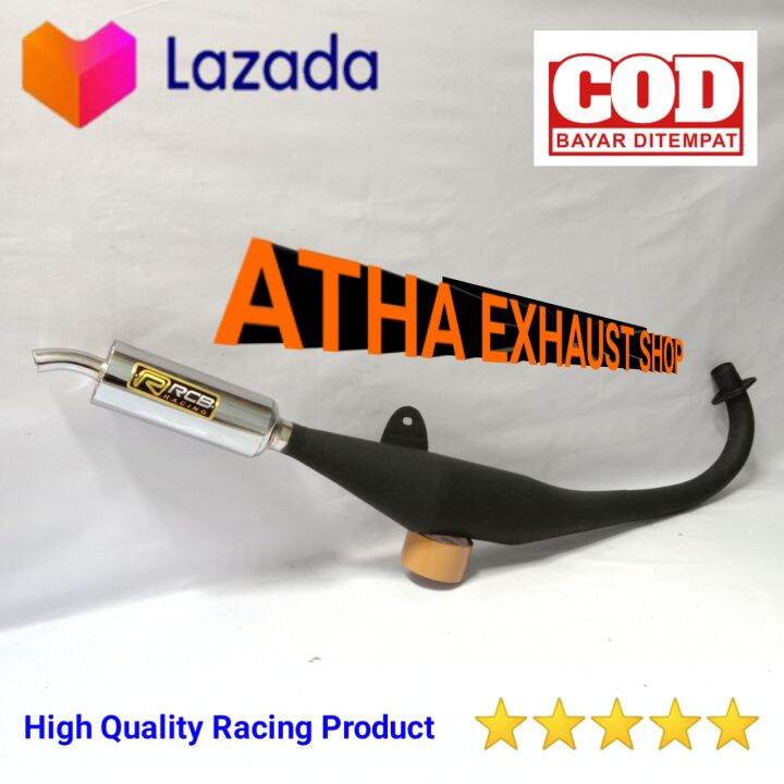 knalpot Suzuki satria standar 2tak lumba Hiu Standar Racing RCB ...