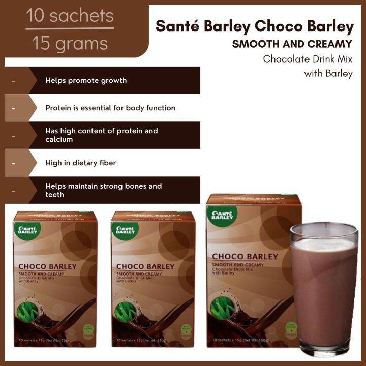 Sante Barley Chocolate Barley 15g 10 Sachets | Lazada PH
