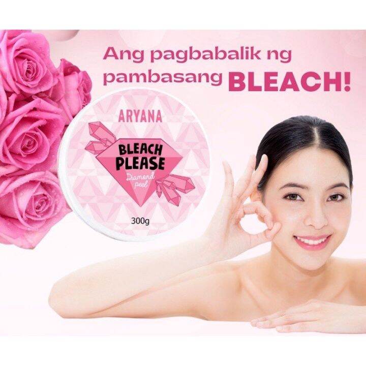 ARYANA Bleach Please With Diamond Peel for Skin Whitening Body Scrub ...
