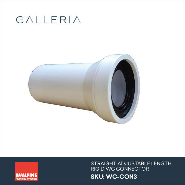 McAlpine - Straight Adjustable Connector WC-CON3 / Konektor Toilet ...