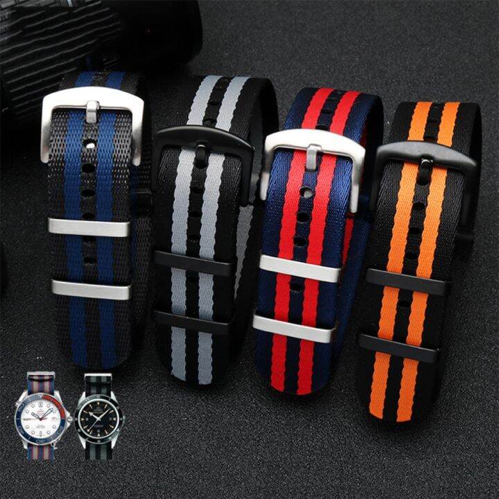 《bar Watchband》ผ้าทหารสายนาฬิกาข้อมือไนลอนพรีเมี่ยม20มม 22มม สายรัด