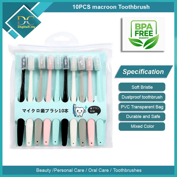 DIGITAL 10PCS Macarons Ice cream Toothbrush Adult Family Pack ...