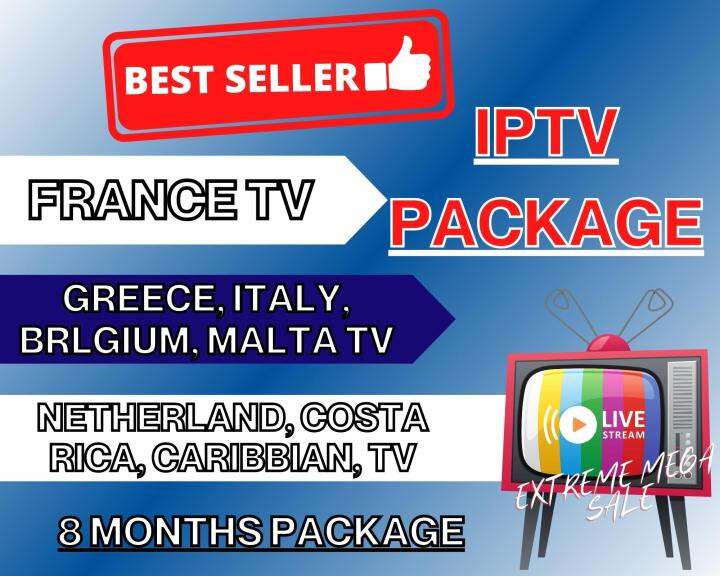 IPTV 8 เดือน, รับชมทีวีออนไลน์ FRANC, GREECE, ITALY, BELGIUM TV AND MORE, ภาพยนตร์, ซีรี่ย์ ...