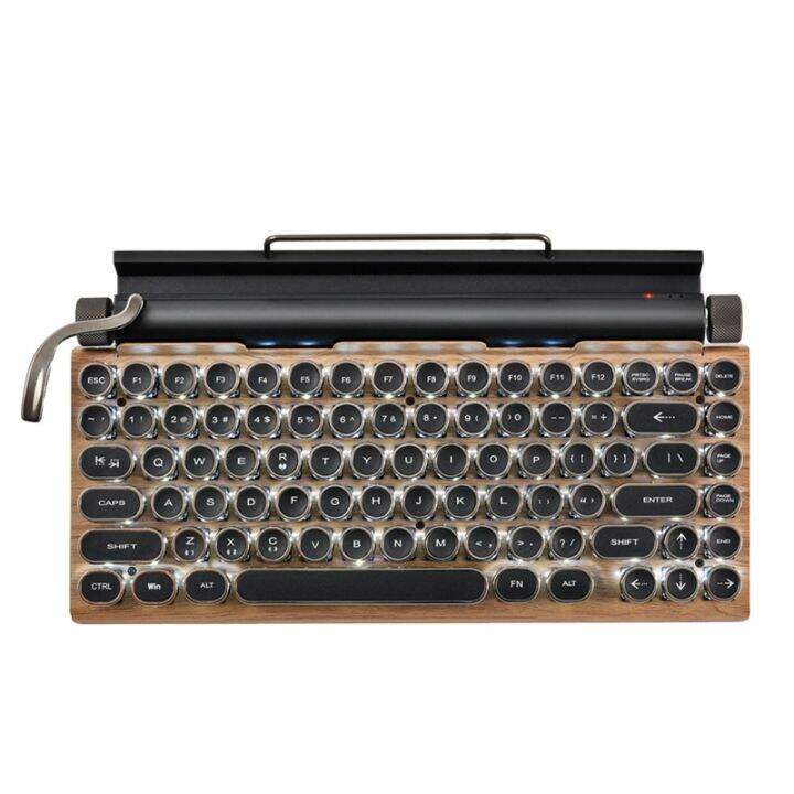 Retro Typewriter Keyboard Wireless Bluetooth Mechanical Keyboards 83 ...