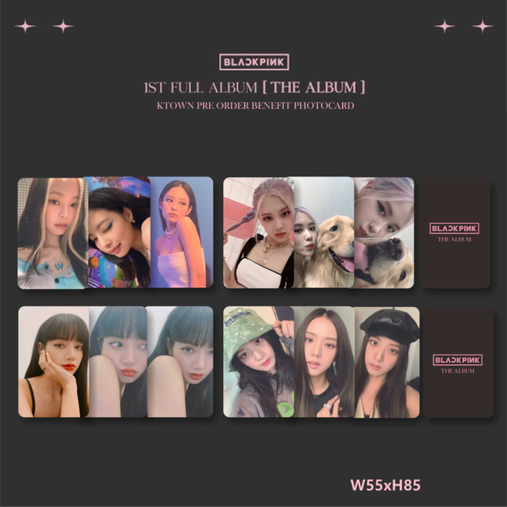 Kpop Blackpink Album Photo Card Rose Jisoo Lisa Jennie The Album K4