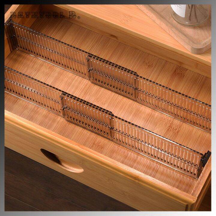 2PCS Durable Retractable Drawer Divider Cabinet Storage Partition ...