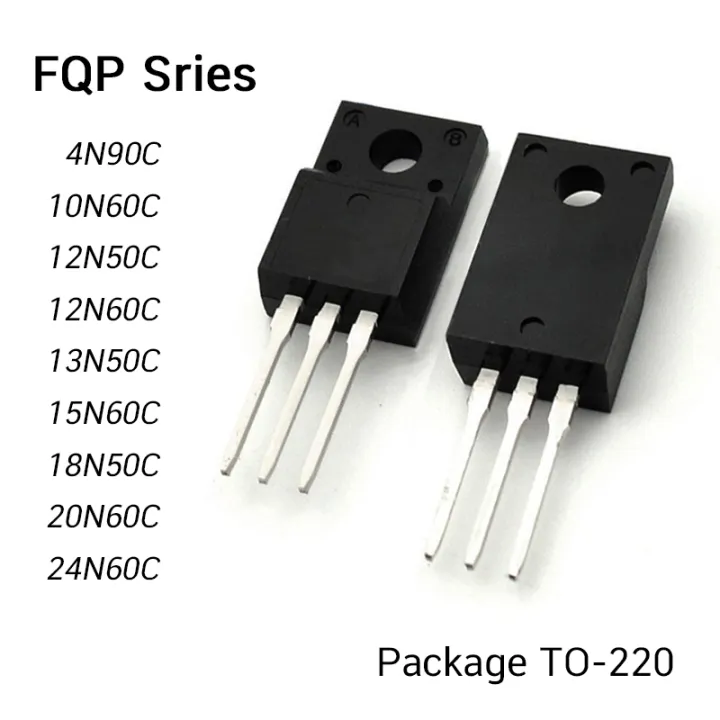 (1ตัว) มอสเฟต MOSFET FQPF13N50C FQP series TO-220 4N90 10N60 12N50 ...