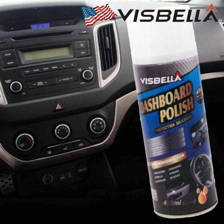 Visbella Dashboard & Leather Wax สเปรย์เคลือบเงา คอนโซล รถยนต์ เคลือบ ...