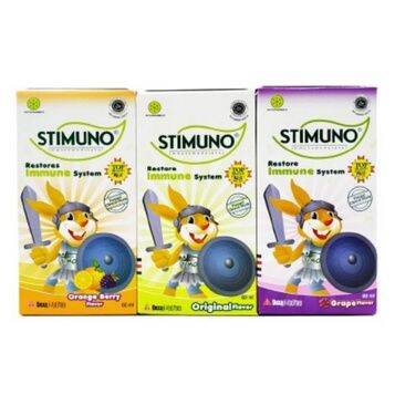 Stimuno Syrup 60ml & 100ml Rasa Original, Jeruk dan Anggur / SUPLEMEN ...
