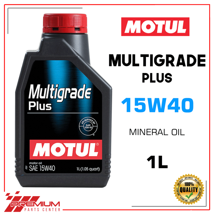 MOTUL 15W-40 MULTIGRADE PLUS Engine Oil 1 Liter | Lazada PH