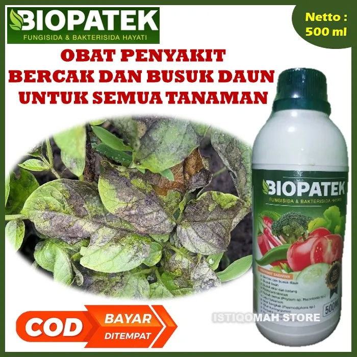 Obat Semprot Penyakit Bercak dan Busuk Daun Ampuh BIOPATEK 500ML ...
