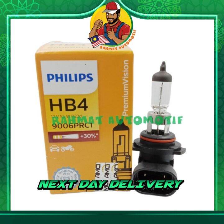 Original Philips 9006 12V 55W HB4 3200K Halogen Bulb Headlight | Lazada