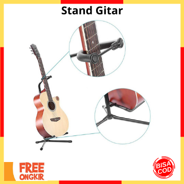 [BISA COD] Stand Gitar Long Neck / Stand Gitar Studio / Stand Gitar ...