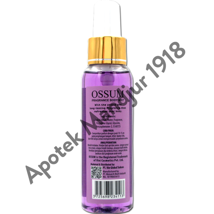 Ossum Fragrance Body Mist Blueberry | Lazada Indonesia