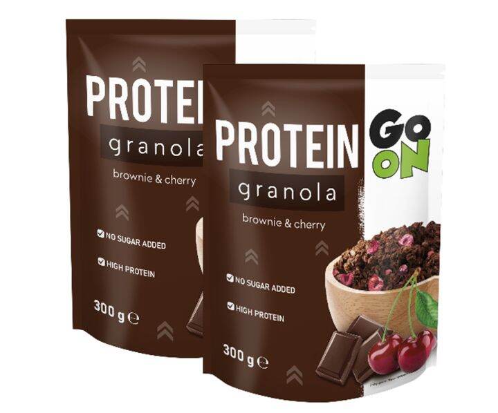 GO ON Protein Granola Brownie & Cherry โกออน โปรตีน กราโนล่า รสบราวนี่ ...