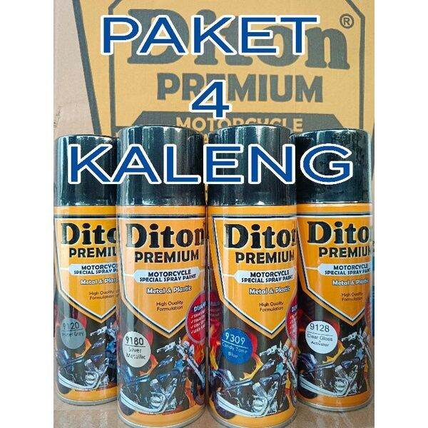 cat spray PAKET 4 KALENG pilok pilox diton premium CANDYTONE BLUE 9309 ...