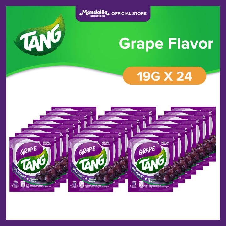 Tang Instant Drink Mix - Grape Flavor 19g with Vitamins and Minerals C ...