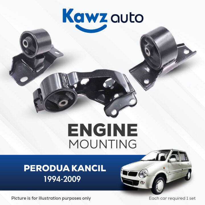 KAWZ PERODUA KANCIL (1994-2009) ENGINE MOUNTING - [SET] | Lazada