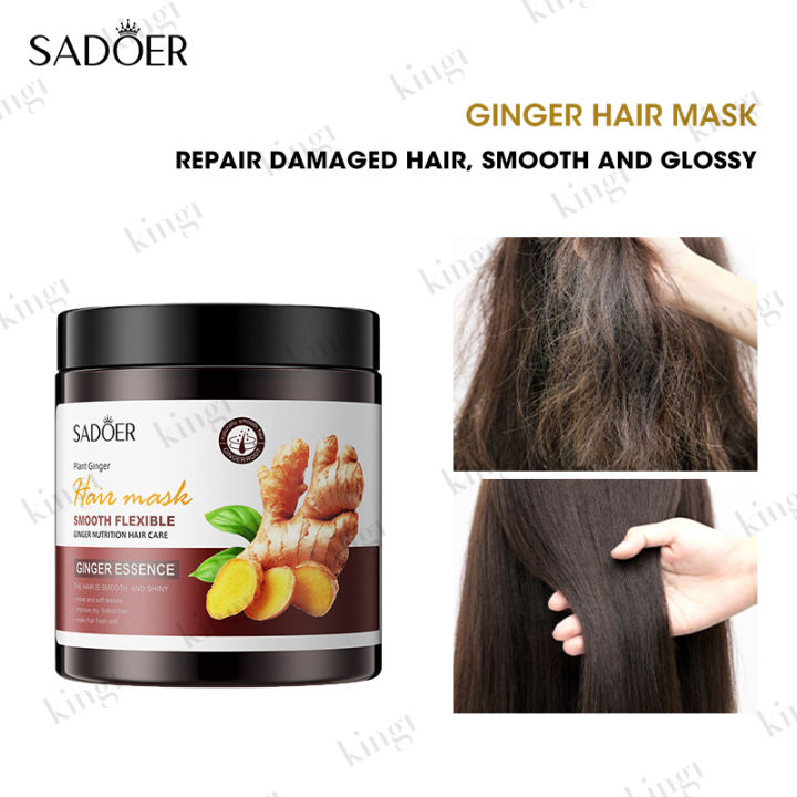 Sadoer Ginger Hair Mask Moisturizing Repair Hair Treatment Hair Film