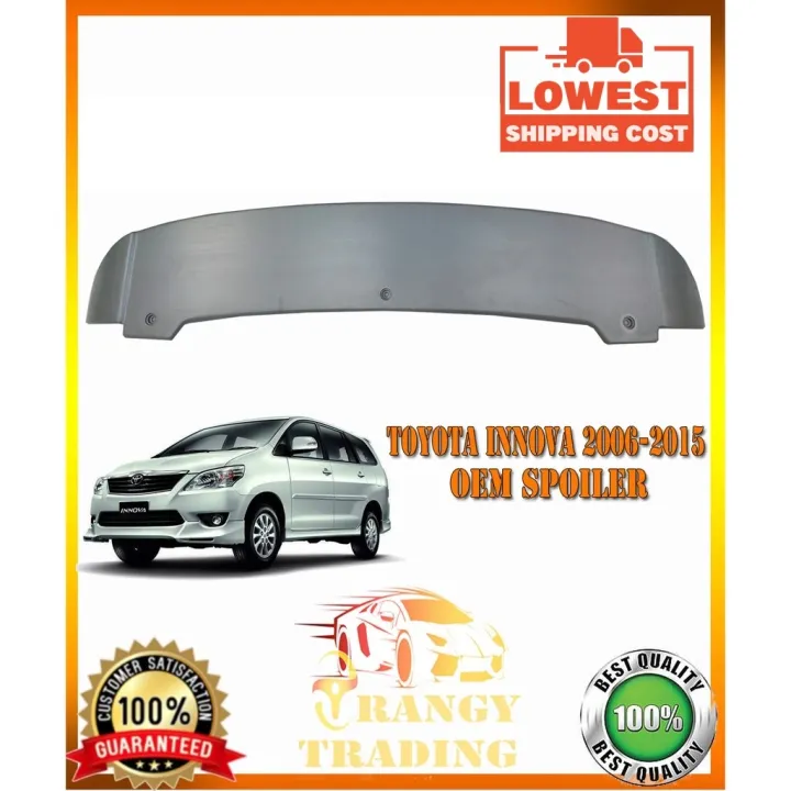 Toyota Innova 2006 to 2015 OEM Spoiler with Brake Light UNPAINTED 2007 ...