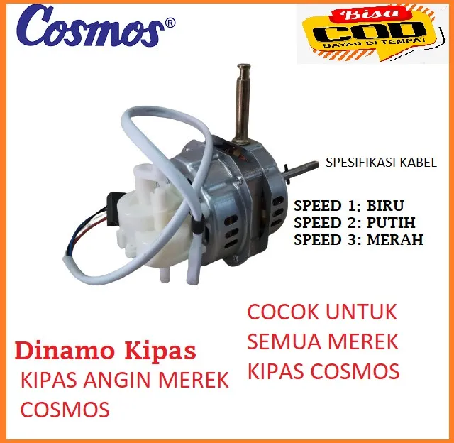 Dinamo Kipas Angin Cosmos Motor Kipas Angin 3 Speed-Original | Lazada ...