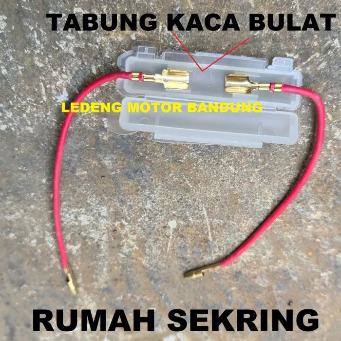 Rumah Sikring Tabung Motor Tempat Fuse Sekring Kapsul 12v | Lazada ...