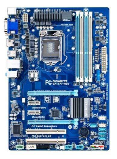 เมนบอร์ด +Mainboard GIGABYTE GA-Z77-HD3 Onboard mSATA slot for mSATA ...