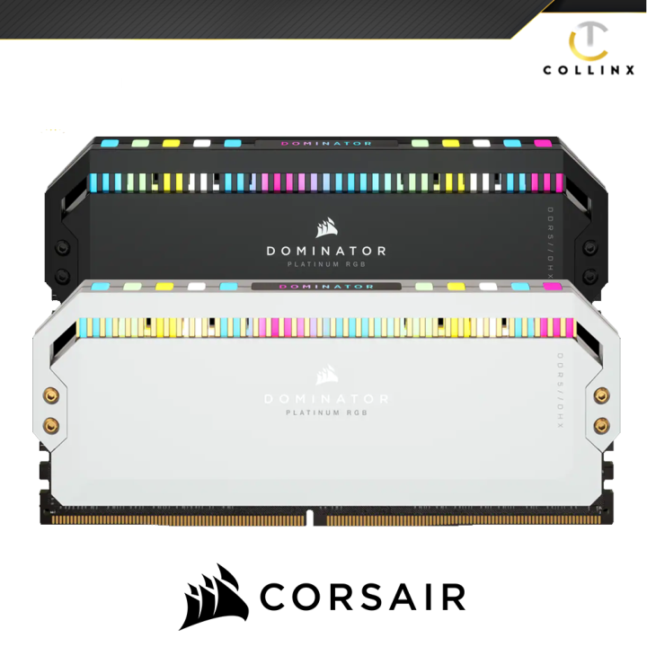 32GB (2X16GB) DDR5 5200MHZ CORSAIR DOMINATOR PLATINUM RGB (C40) | Onboard Voltage Regulation ...
