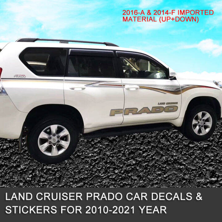 fit for land cruiser Prado car stickers body color bar Decal NEW Toyota ...