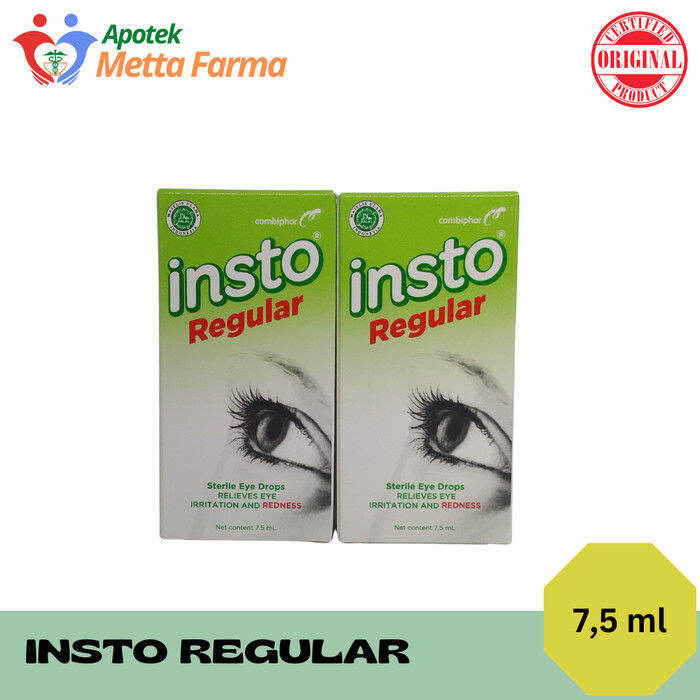 Insto Regular Tetes Mata Steril 7.5 ml Meredakan Iritasi dan Kemerahan ...