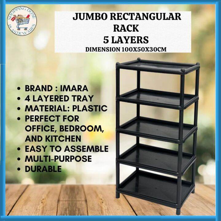 789 5L JUMBO RECTANGULAR RACK / SHOE RACK / MULTI-PURPOSE RACK / SHOE ...