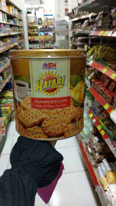 Roti kaleng Hatari Durian Biscuit Edisi Lebaran 325 Gram | Lazada Indonesia