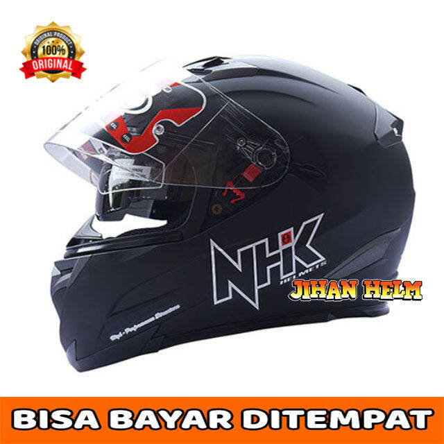 helm / helm nhk / nhk / helm full face nhk rx9 black doft terbaru ...