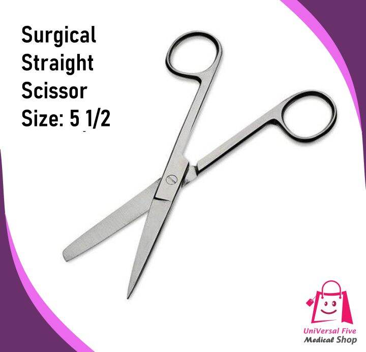 Surgical Straight Scissor Stainless Size 5 1/2 also available Surgical ...