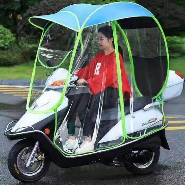 【COD】The electric motorcycle canopy is fully enclosed, and the sunshade ...