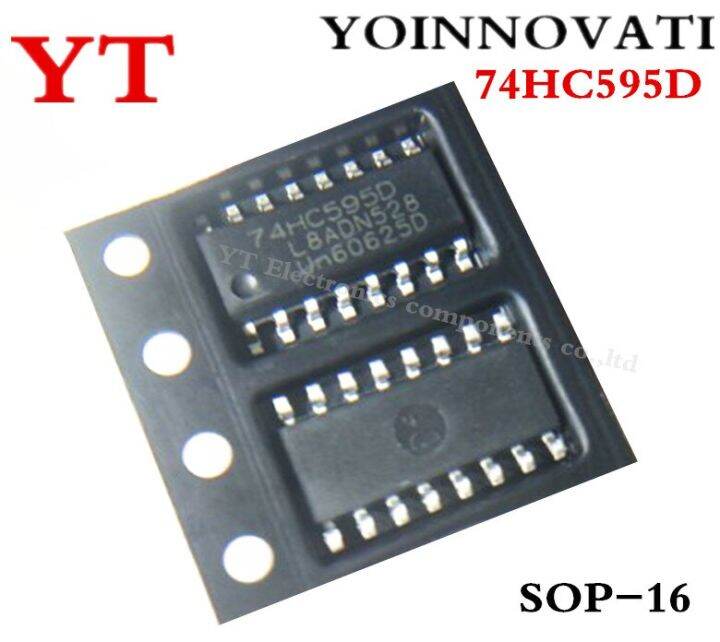 20 ชิ้น/ล็อต 74HC595D 74HC595 HC595D SHIFT register 8BIT IC 16-SOIC ...