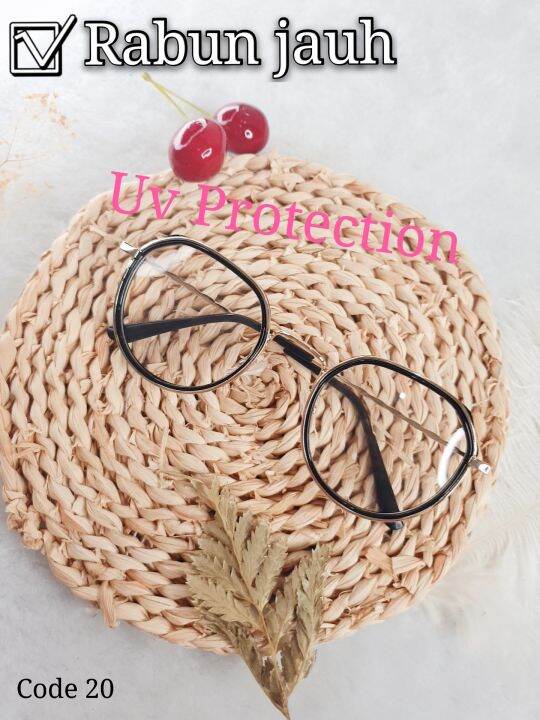 Cermin mata rabun jauh (spek myopia) with uv Protection (code 20) | Lazada
