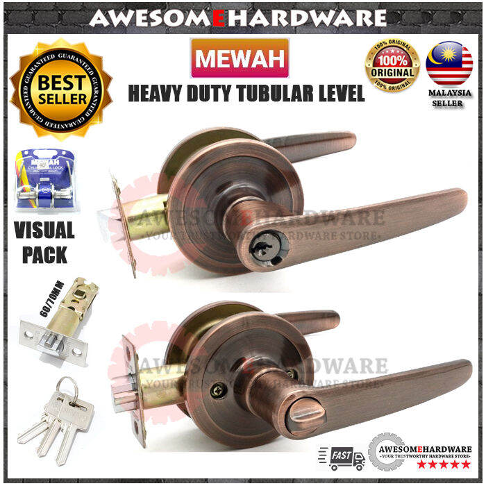 (AC) NAVATO / MEWAH HEAVY DUTY TUBULAR LEVEL LOCK FOR WOODEN DOOR ...