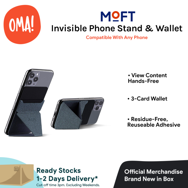 Moft Invisible Phone Stand & Wallet | Adhesive Version (Latest Gen ...