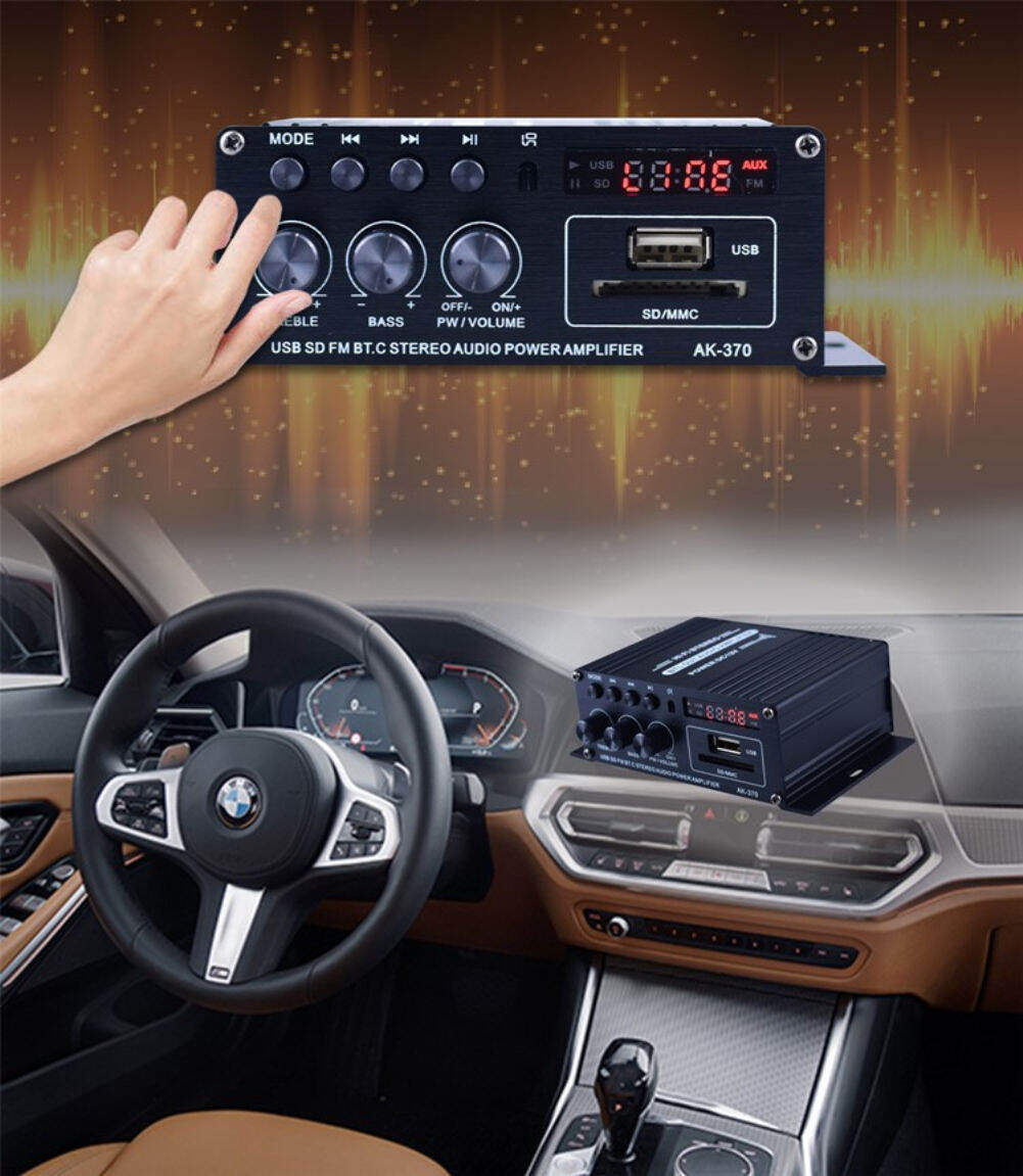 Poya AK380/AK370/AK170พาวเวอร์แอมปลิฟายเออร์เสียงเครื่องขยายเสียงโฮม ...