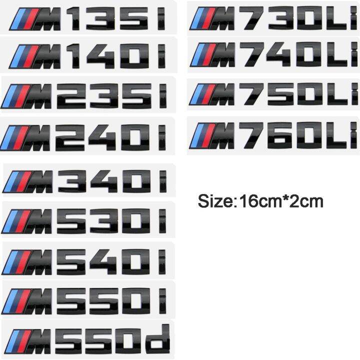 Car Stickers BMW Trunk Sticker M135i M140i M235i M240i M550i M760i New ...