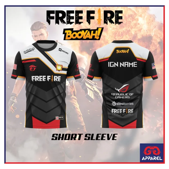 FREE FIRE GARENA SHIRT JERSEY UNISEX FULL SUBLIMATION | Lazada PH