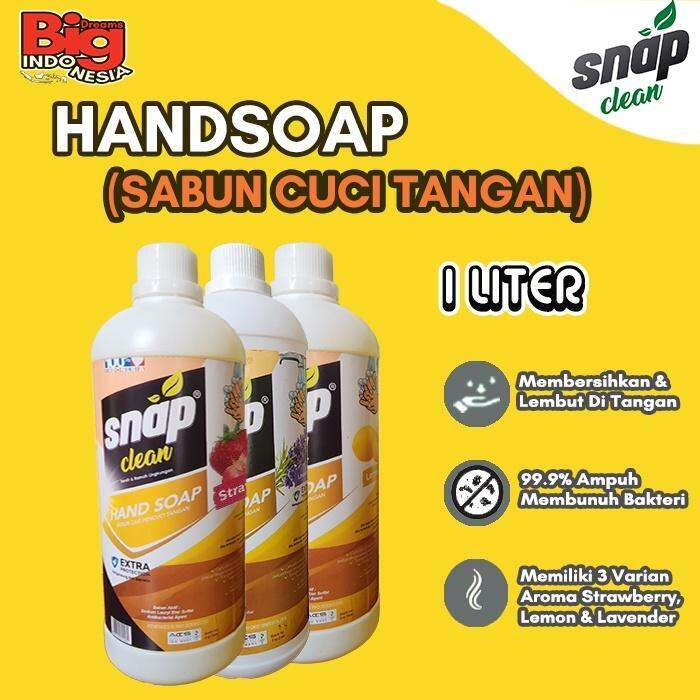 Sabun Cuci Tangan Hand Soap Handwash Snap Clean 1 Liter | Lazada Indonesia