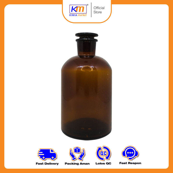 Botol reagen amber / pereaksi / steril / laboratorium 1000 mL / 1 LTR ...