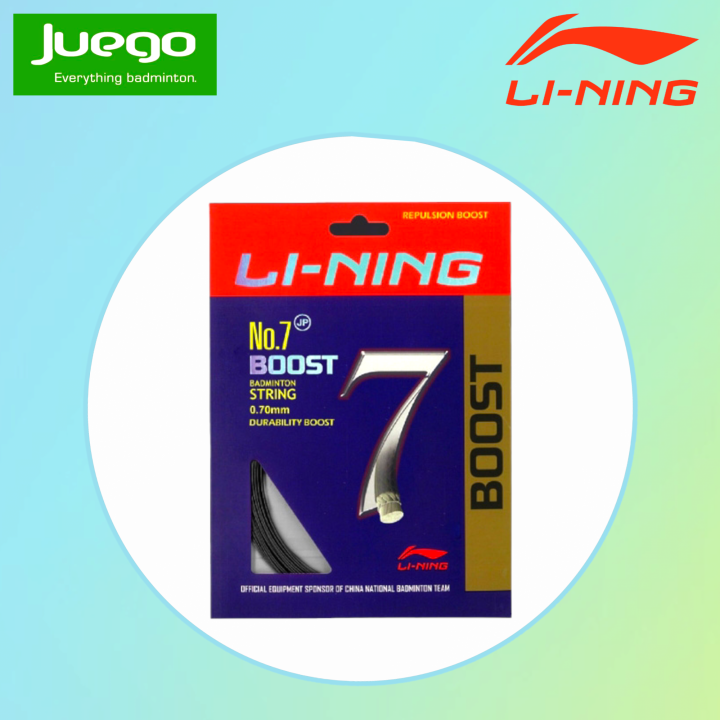 Li-Ning AXJN 022 3 NO 7 BOOST Badminton Strings Black Storm | Lazada PH